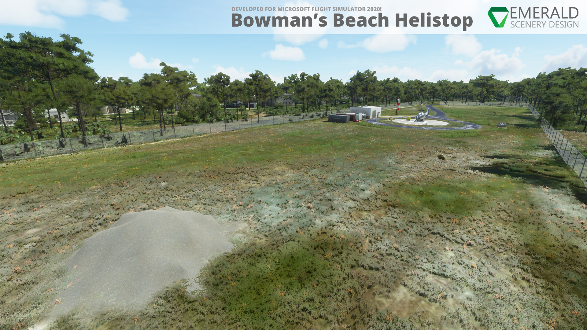 Bowman's Beach Helistop | MSFS 2020 | Emerald Scenery Design