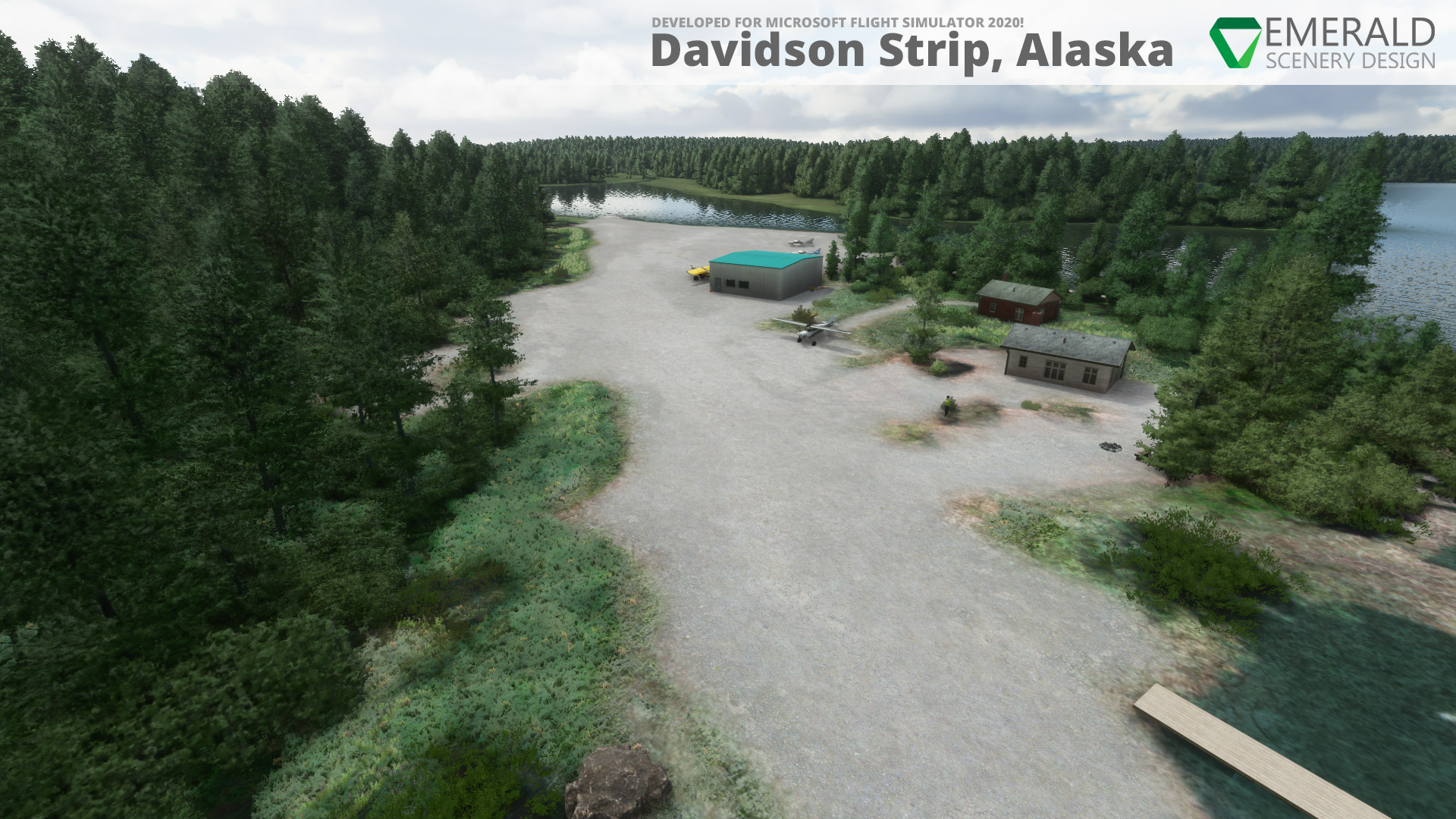 Davidson Strip, Alaska For MSFS | Emerald Scenery Design